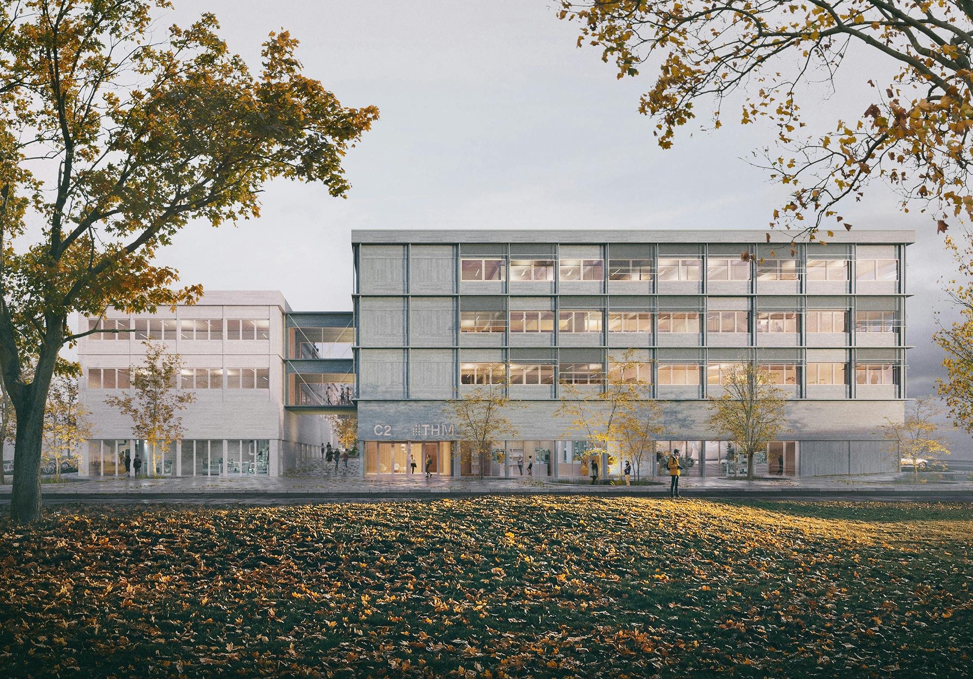 3. Preis : Neubau Technologiezentrum „Gebäude C2“ und einer Parkpalette ...