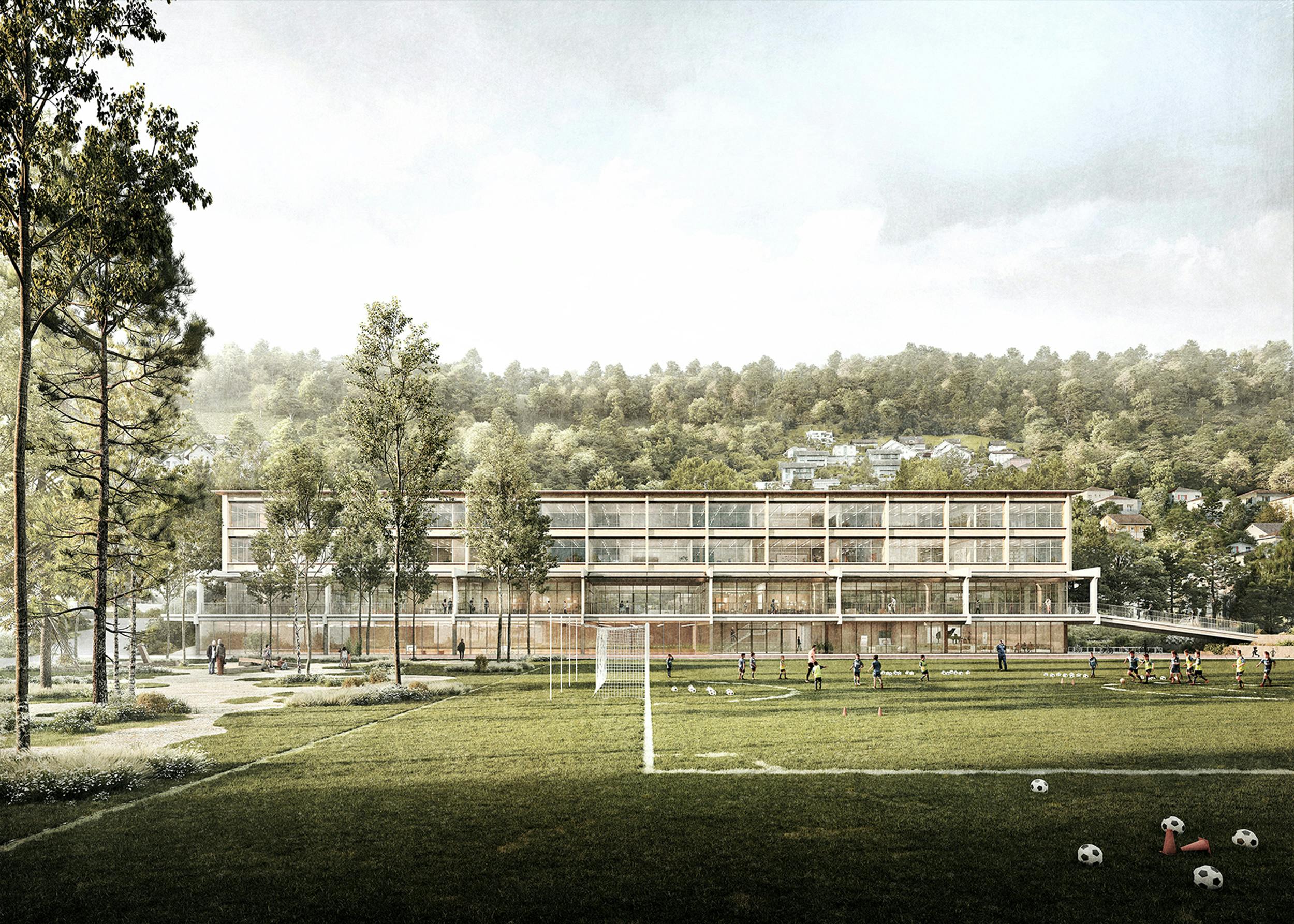 1. Rang : Entwicklung Schulzentrum Ost in Ebikon (CH) - competitionline