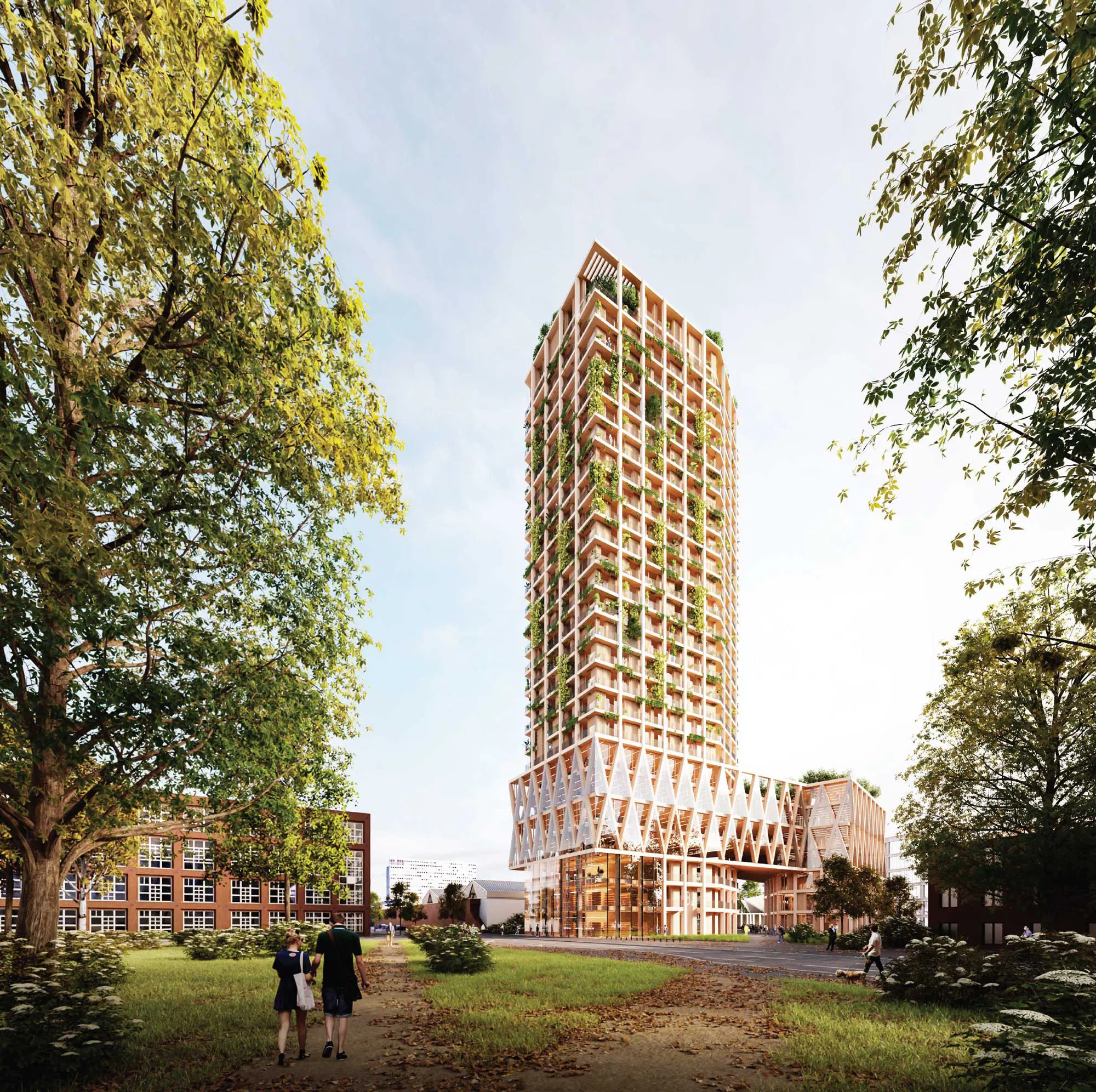 Ein 3. Preis : Wohnhochhaus WoHo in Berlin - competitionline