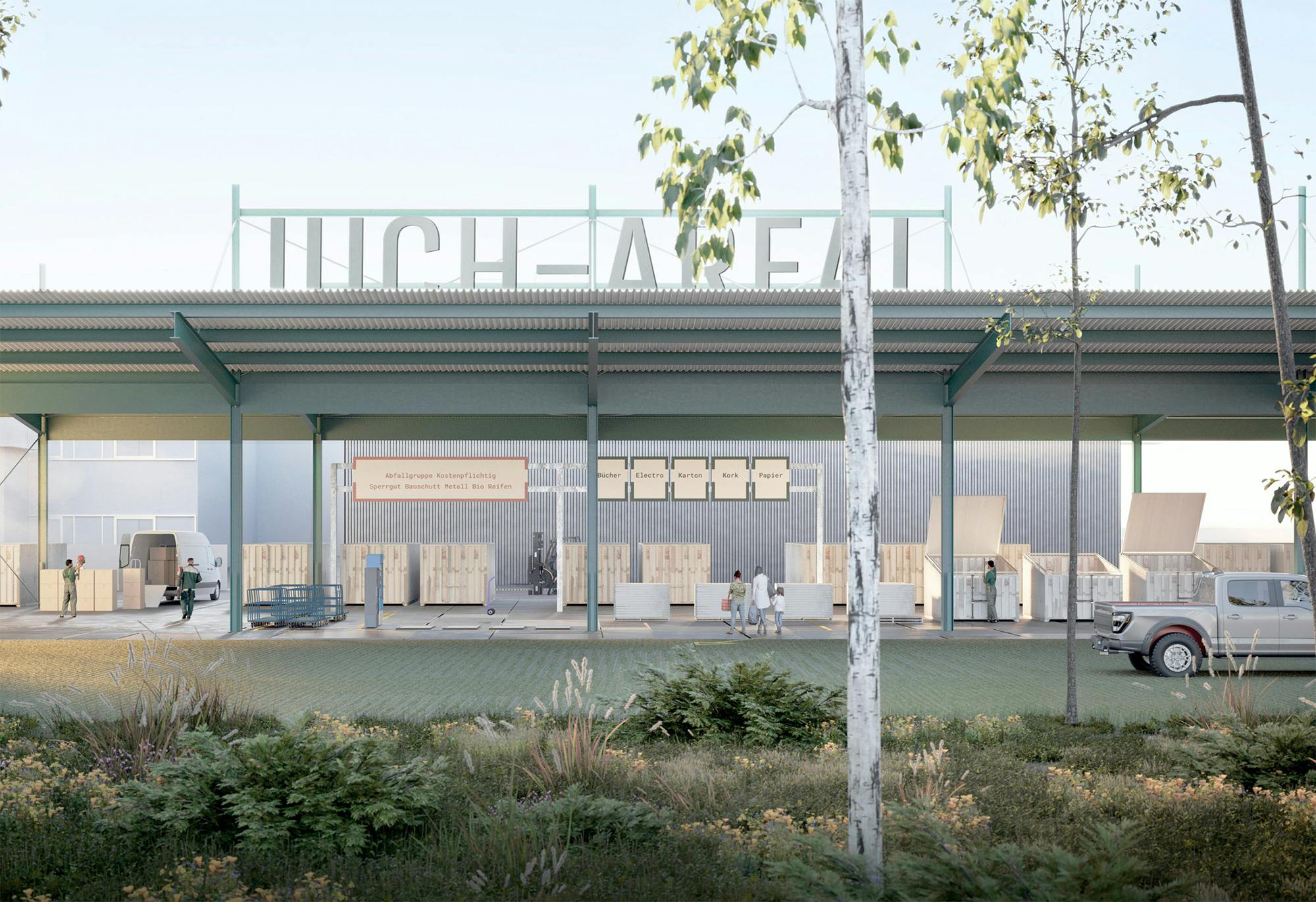 2. Rang : Neubau Recyclingzentrum Juch-Areal in Zürich-Altstetten (CH ...