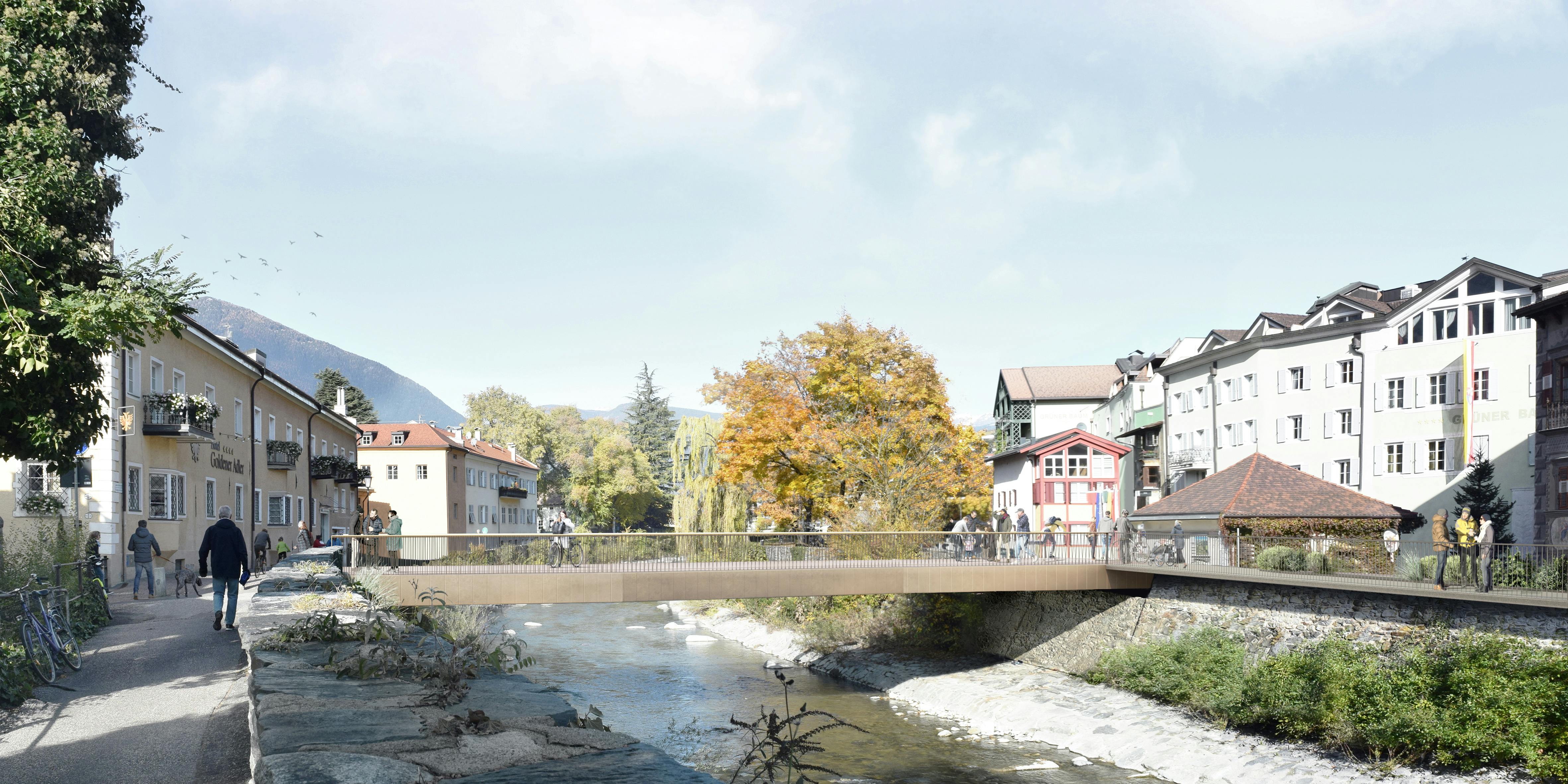 Anerkennung : Neubau der Adlerbrücke in Brixen (IT) - competitionline
