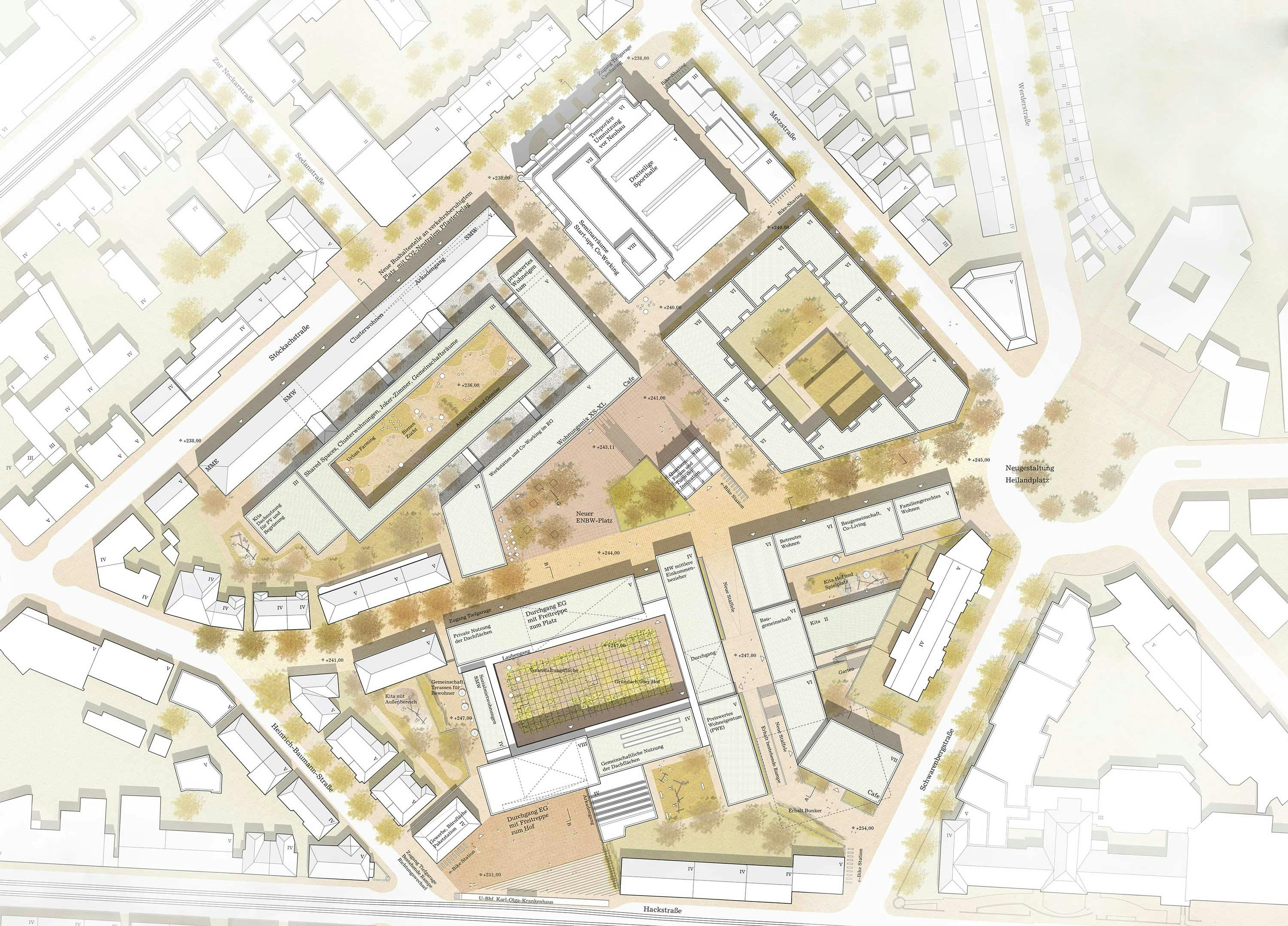 2. Preis : Ein gutes Stück Stuttgart. Der neue Stöckach. - competitionline