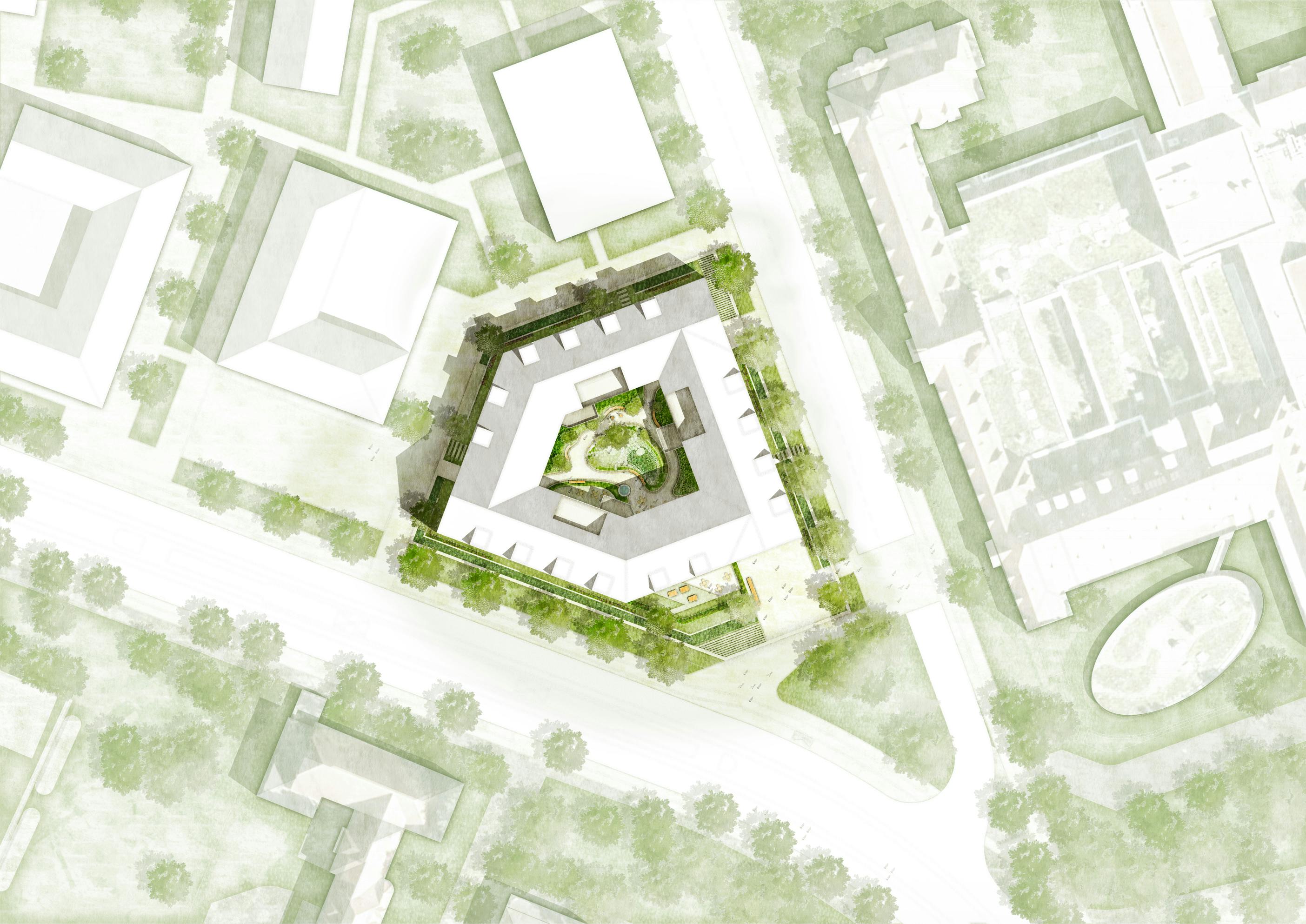 1. Preis : Grünes Viertel Stephansstift in Hannover - competitionline