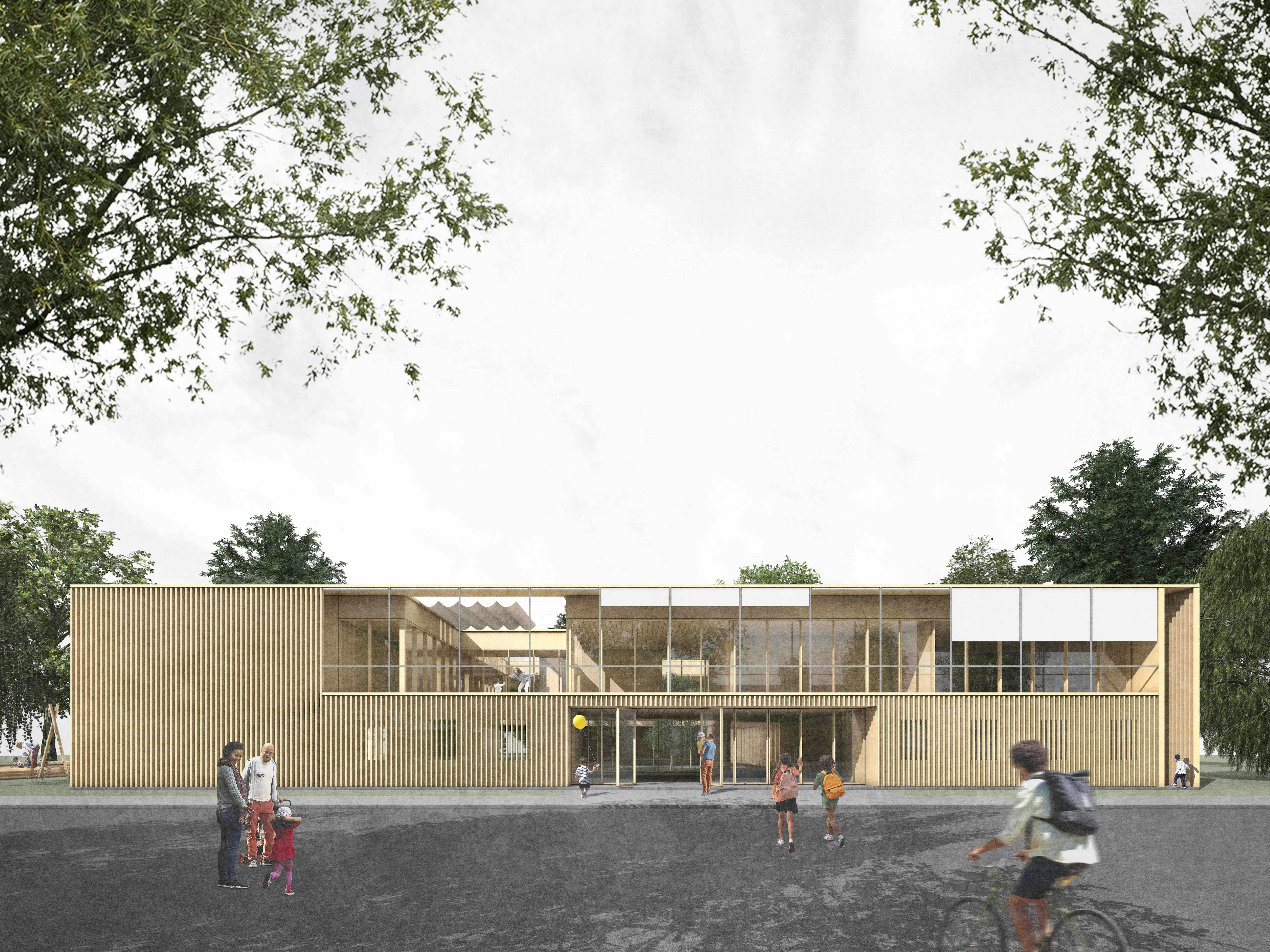 2. Preis : Neubau Schulmensa und Kinderhaus mit Freianlagen in Erding ...