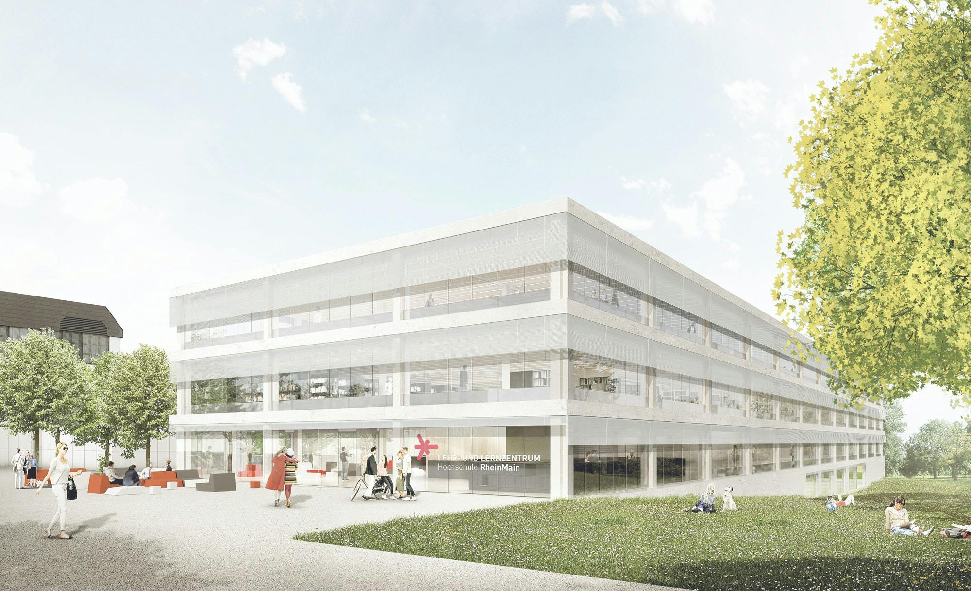1. Preis : Neubau eines Lehr- und Lernzentrums der Hochschule RheinMain ...
