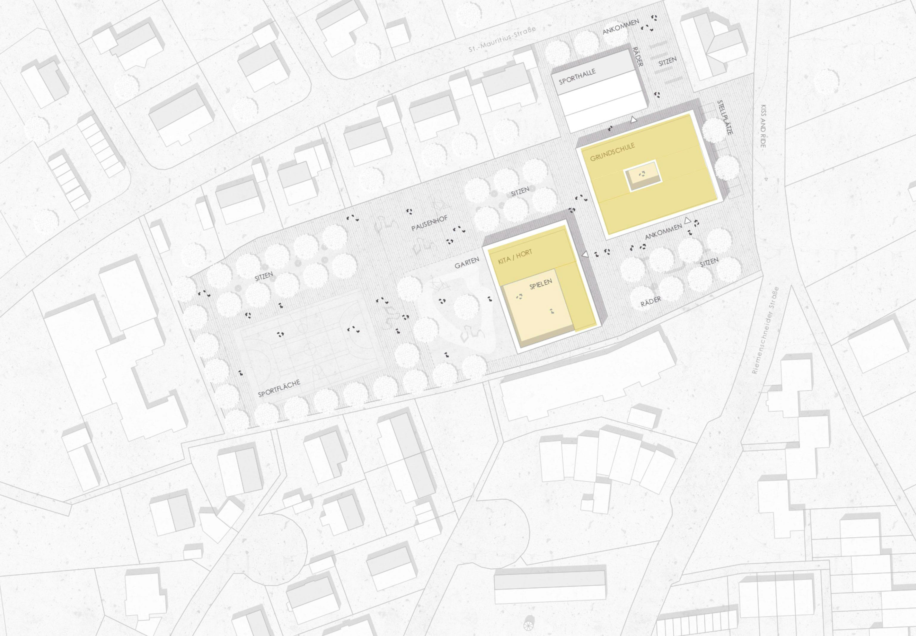 Neubau Grundschule und Kindertagesstätte in Estenfeld - competitionline