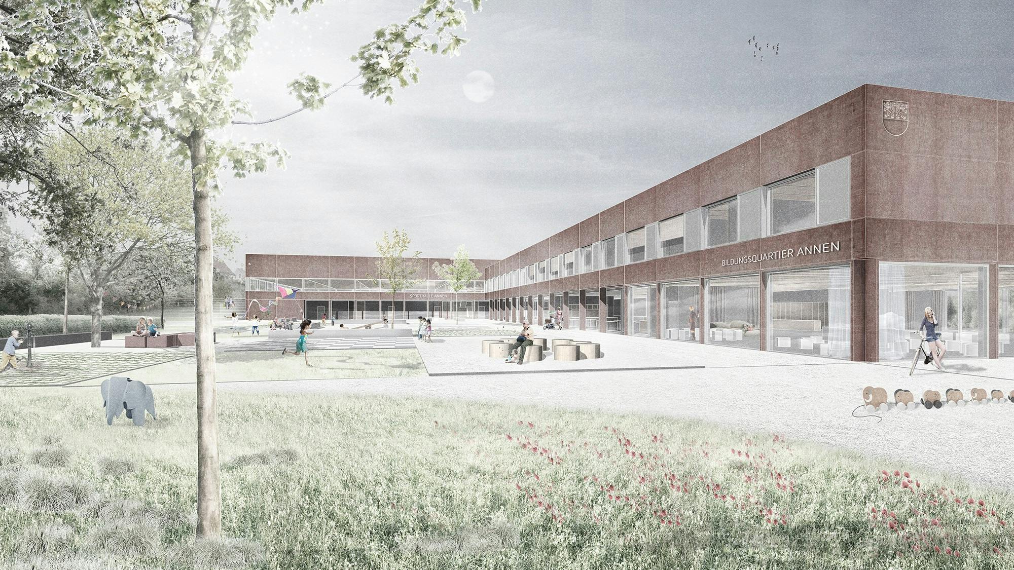 1. Preis : Entwicklung des "Bildungsquartier Annen“ in Witten ...