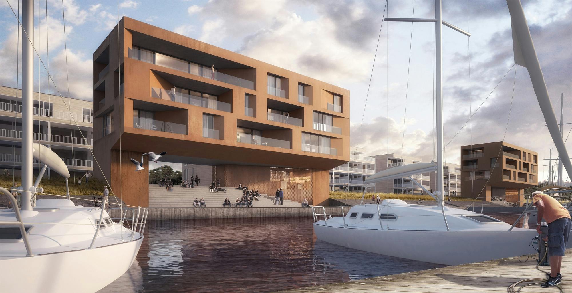 Ein 2. Preis : PRIWALL WATERFRONT - Sonderbauten 2,3 und 4 der Priwall ...