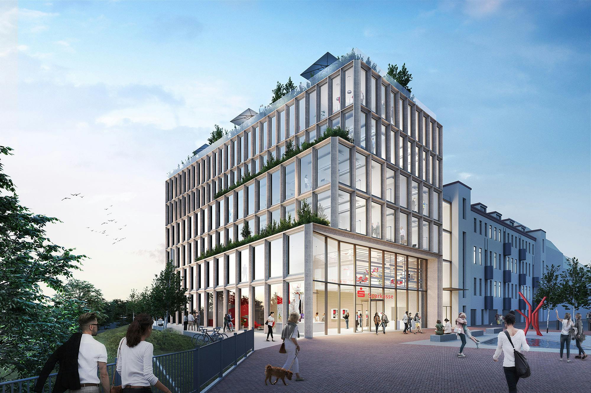 3. Preis : Neubau Hauptstelle Sparkasse Neunkirchen - competitionline