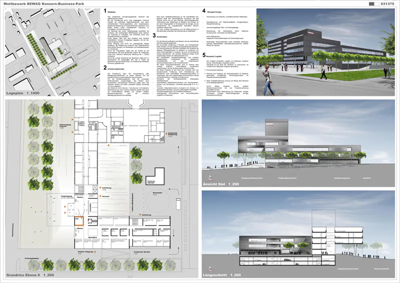 3. Preis : Realisierungswettbewerb "Bewag Konzern-Business-Park ...