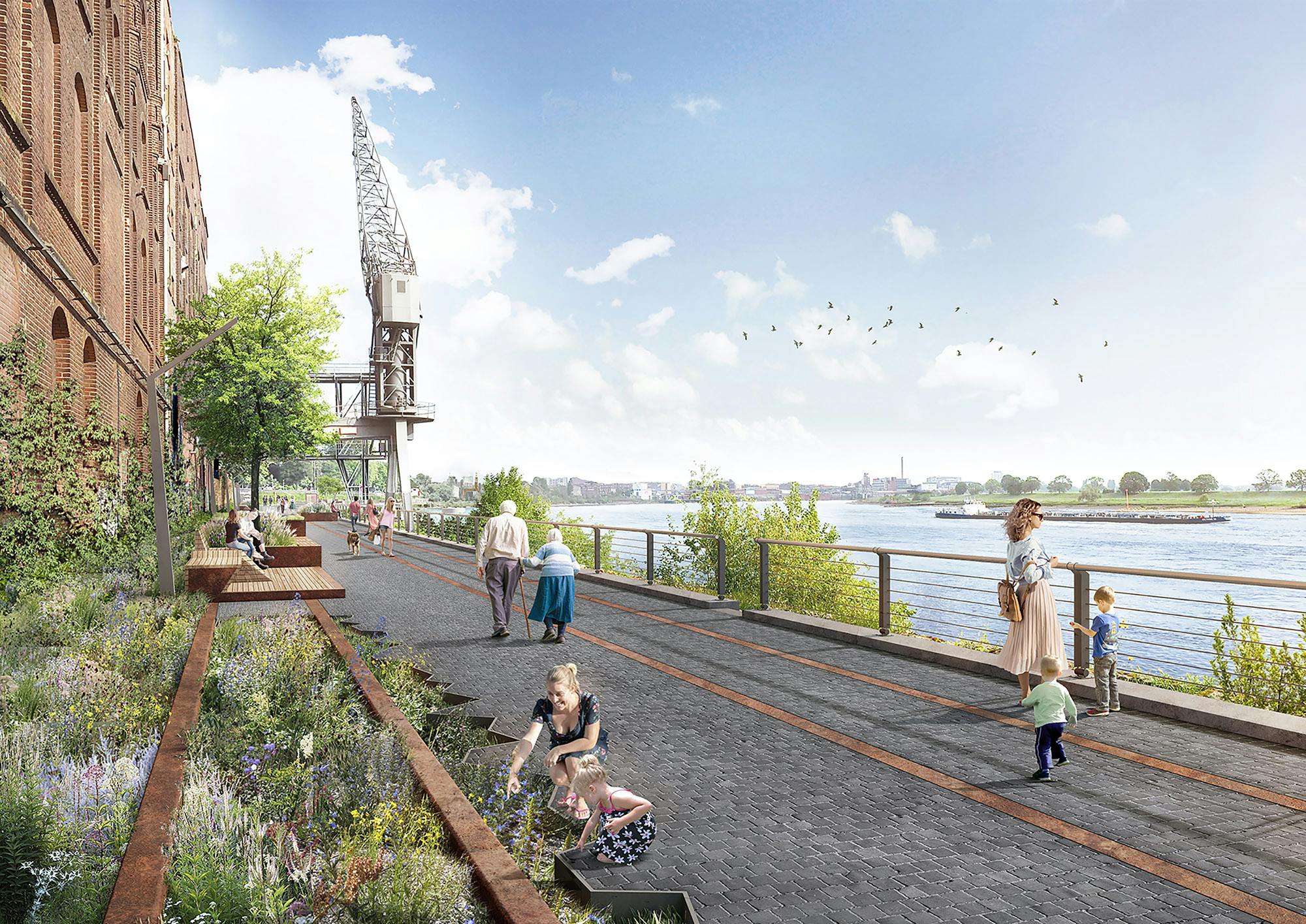 Anerkennung : Gestaltung Rheinufer Unteres Werft in Uerdingen ...