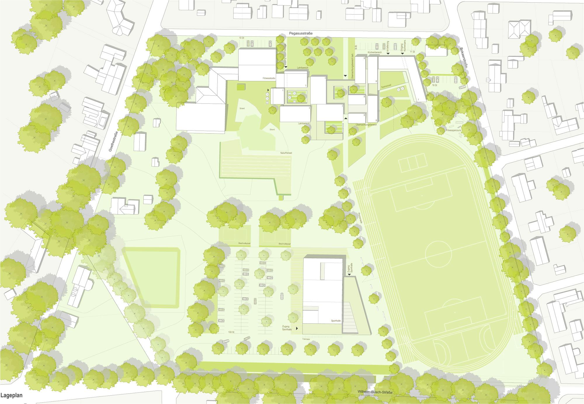 1. Preis : Erweiterung und Teilneustrukturierung der Sportschule ...