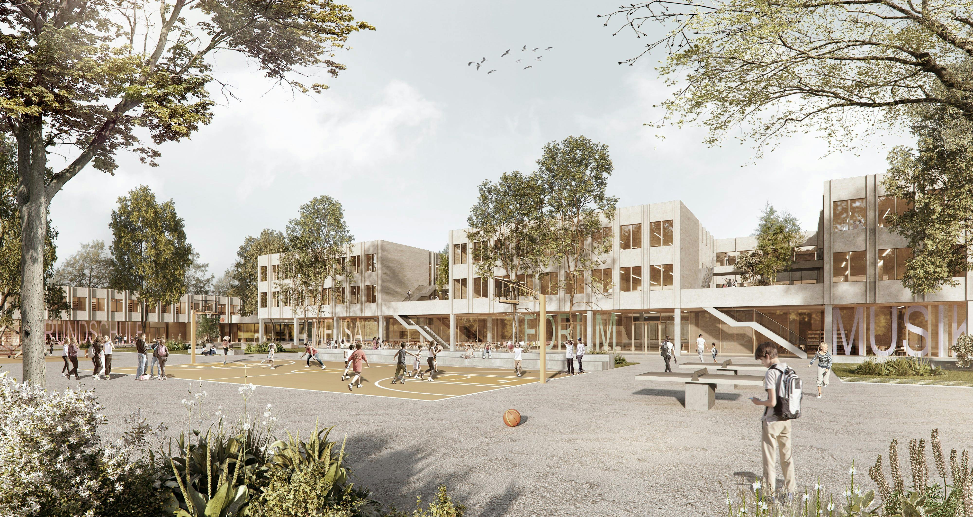 3. Preis : Entwicklung Schulcampus Gellershagen in Bielefeld ...