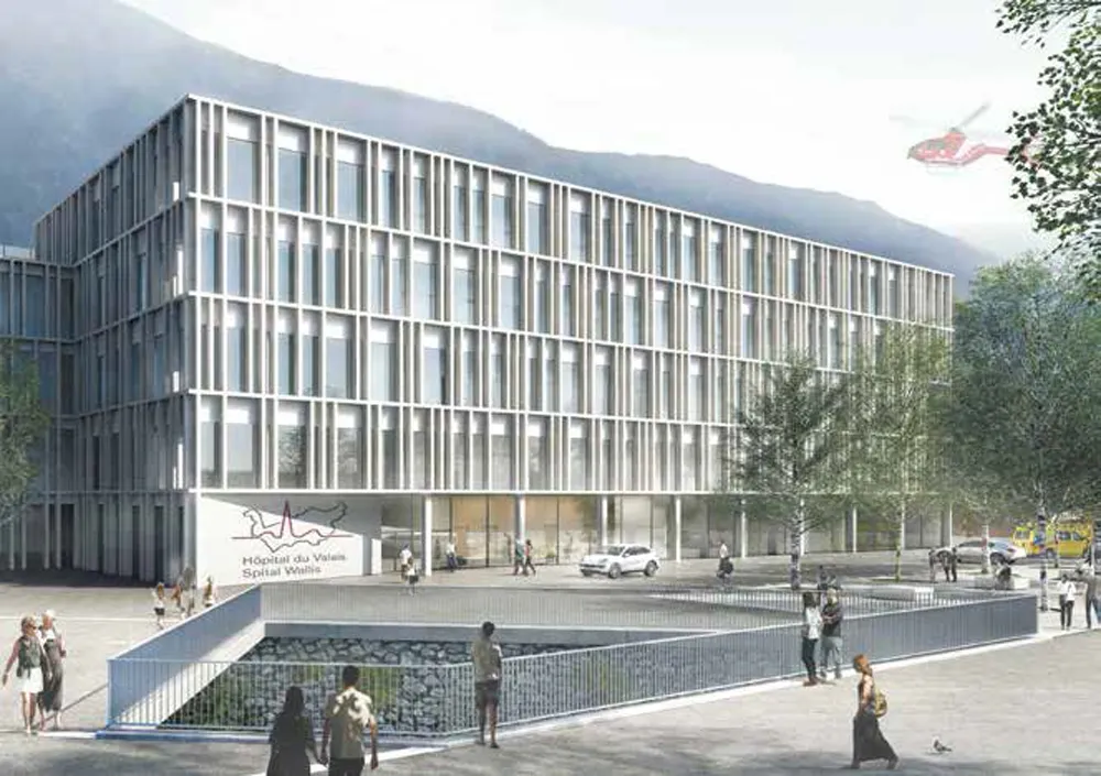 3. Rang : Das neue Spitalzentrum Oberwallis - Sanierung, Umbau und ...