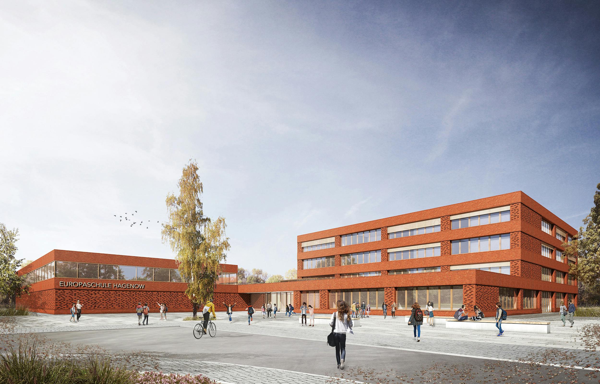 3. Preis : Ersatzneubau der Europaschule Hagenow mit Sporthalle ...