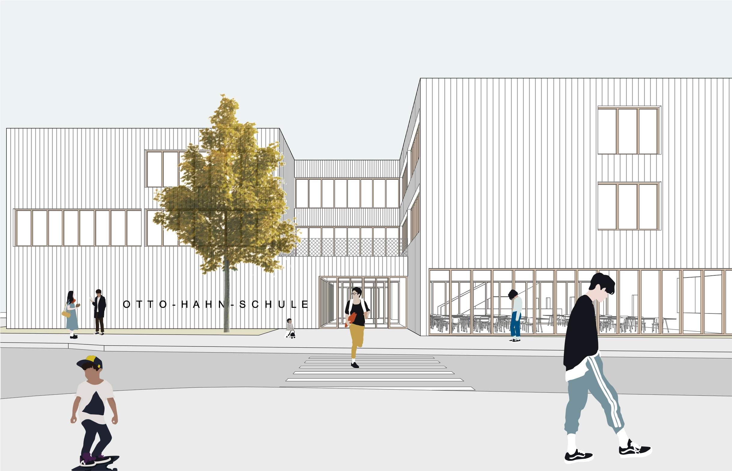 Erweiterungsneubau der Otto-Hahn-Schule in Frankfurt am Main ...