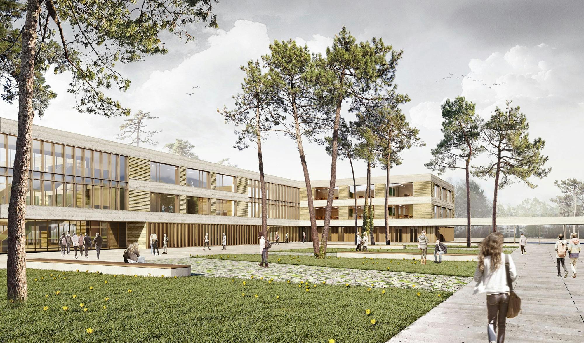 4. Preis : Neubau der Integrierten Gesamtschule (IGS) - competitionline